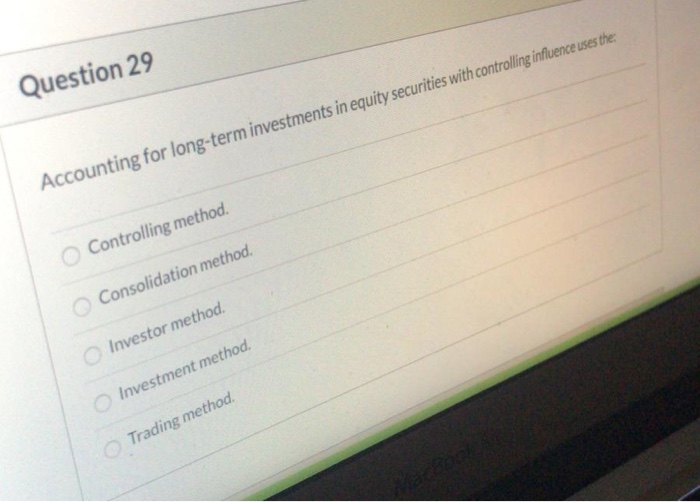 Solved Question 28 Long-term investments include: | Chegg.com