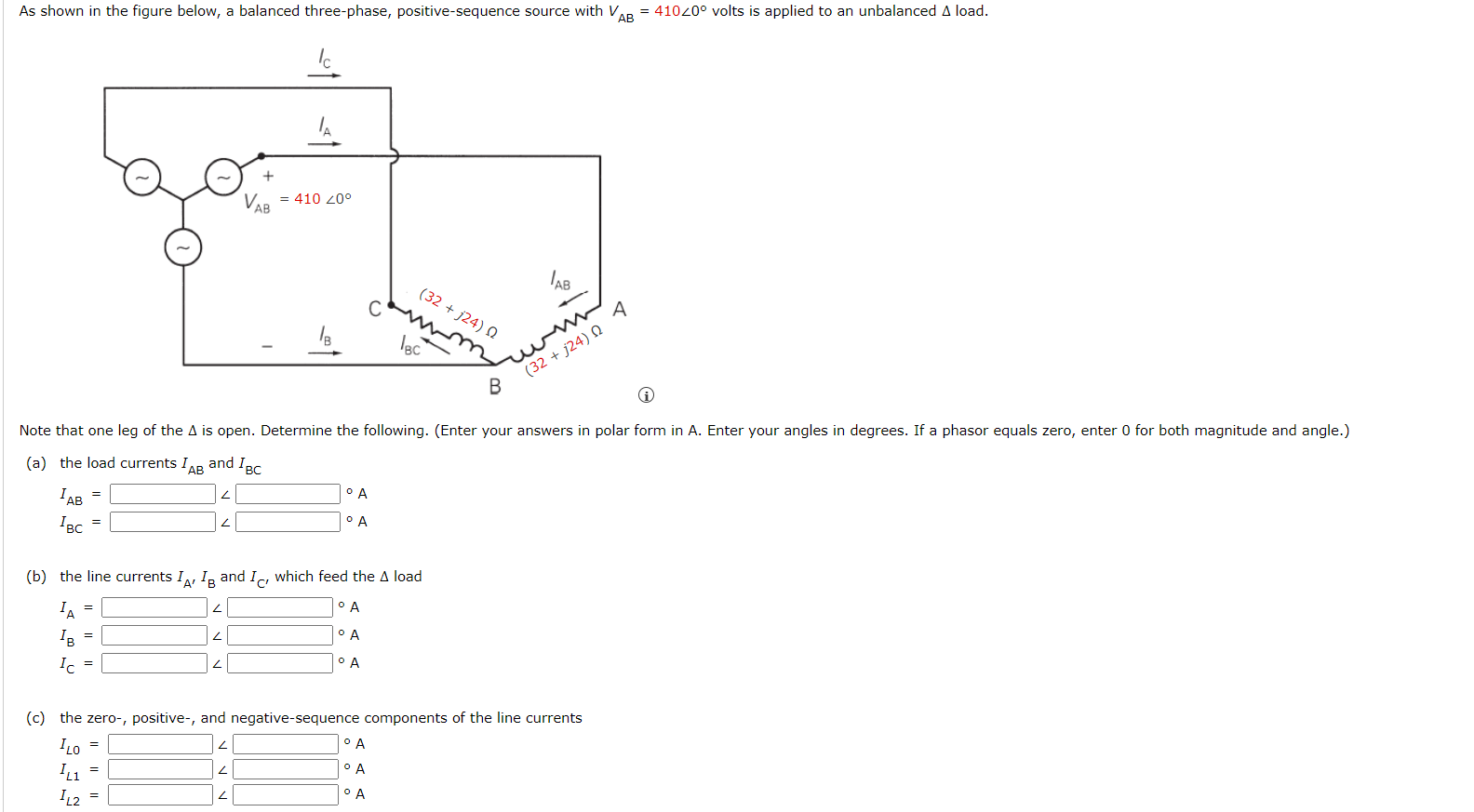 Solved As shown in the figure below, a balanced three-phase, | Chegg.com