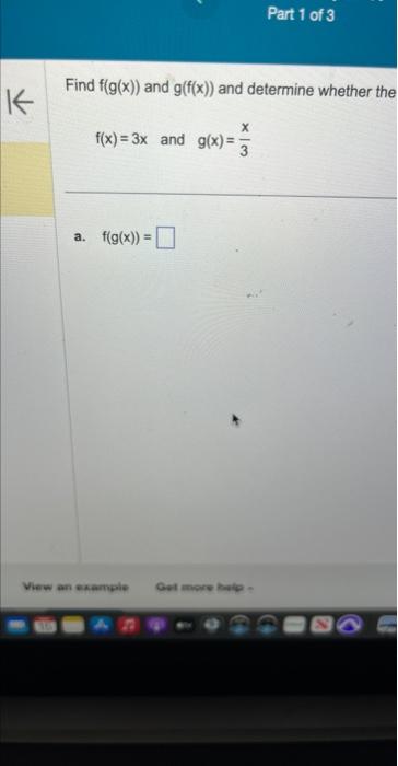 Solved Find f(g(x)) and g(f(x)) and determine whether the | Chegg.com