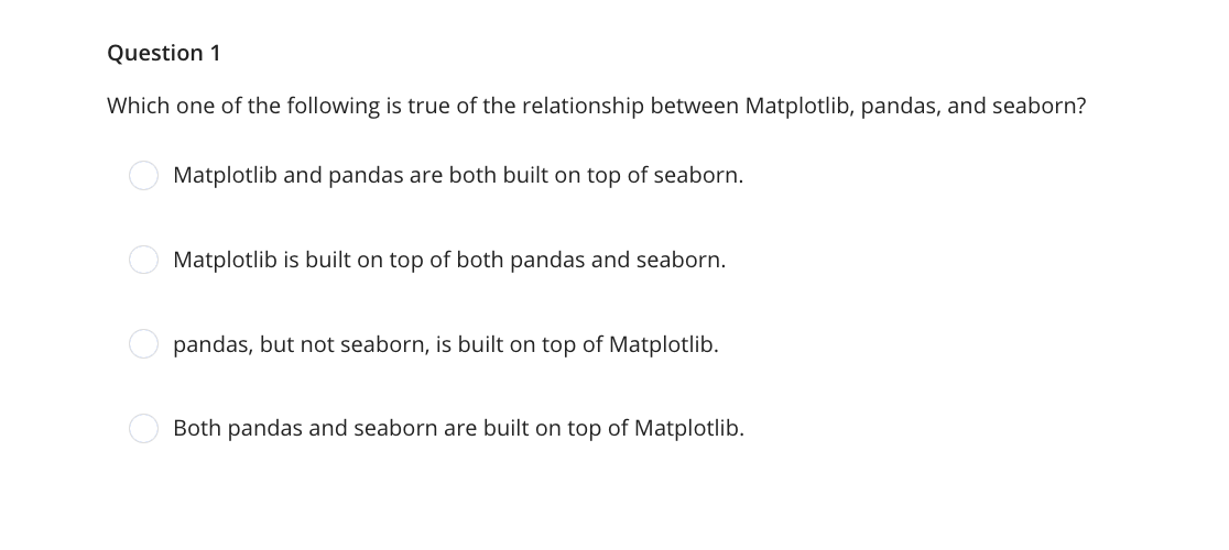 Solved Question 1Which one of the following is true of the | Chegg.com