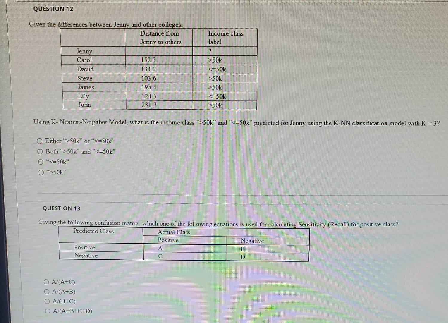Solved Given the differences hetween Jennv and other | Chegg.com