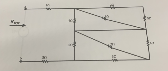 Solved Determine the total resistance (Rtot) of the circuit. | Chegg.com