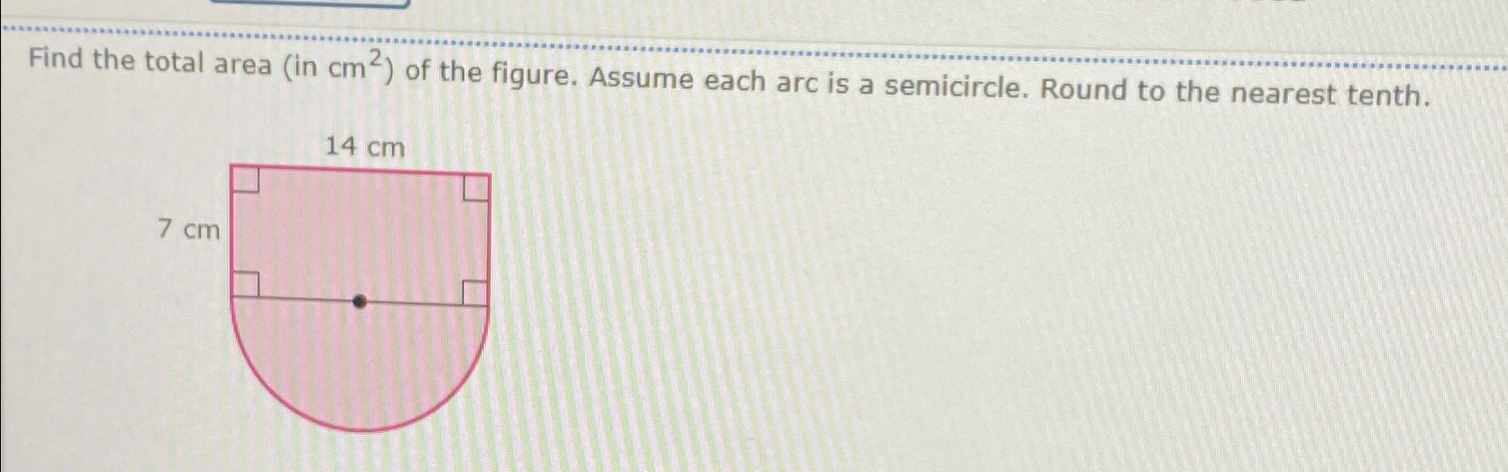Solved Find the total area (in cm2 ) ﻿of the figure. Assume | Chegg.com