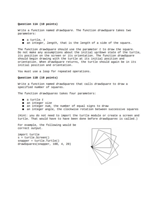 Solved Question 11a 10 Points Write A Function Named
