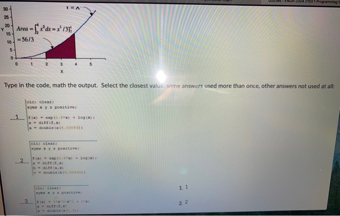 Solved W - ENGR-2304 21051 Programming 30 THA 25 20 Area = ( | Chegg.com