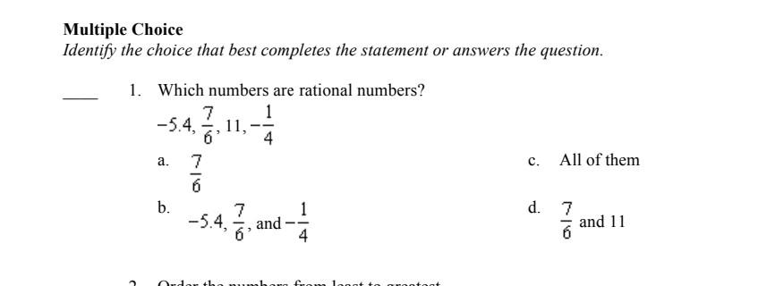 Solved Multiple Choice Identify the choice that best | Chegg.com