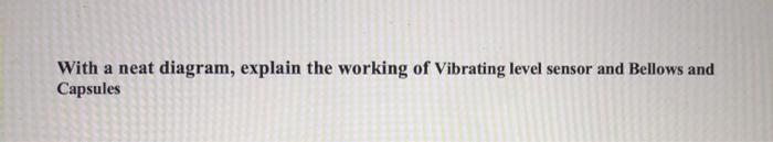 Solved With a neat diagram, explain the working of Vibrating | Chegg.com
