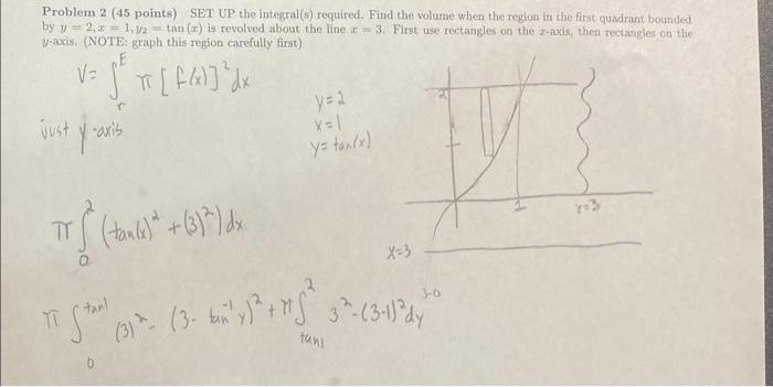 Solved Problem 2 (45 points) SET UP the integral(s) | Chegg.com
