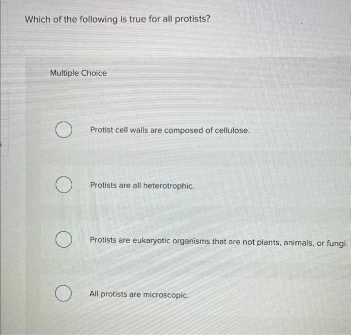 Solved What domain do protists belong to? Multiple Choice | Chegg.com