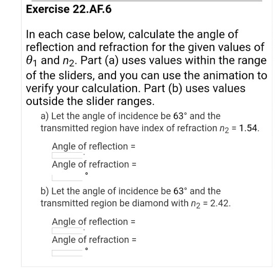 Solved Exercise 22.AF.6 In each case below, calculate the | Chegg.com