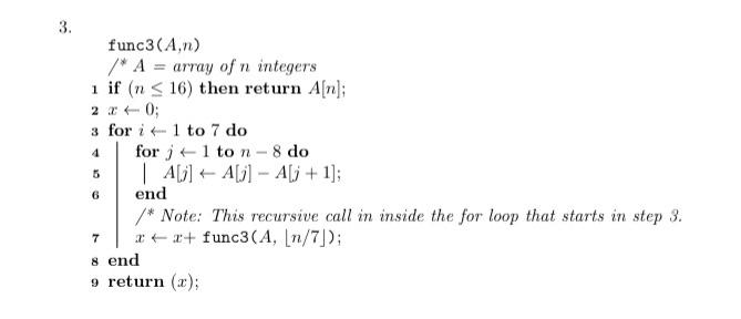 Solved Write a recurrence relation describing the WORST case | Chegg.com