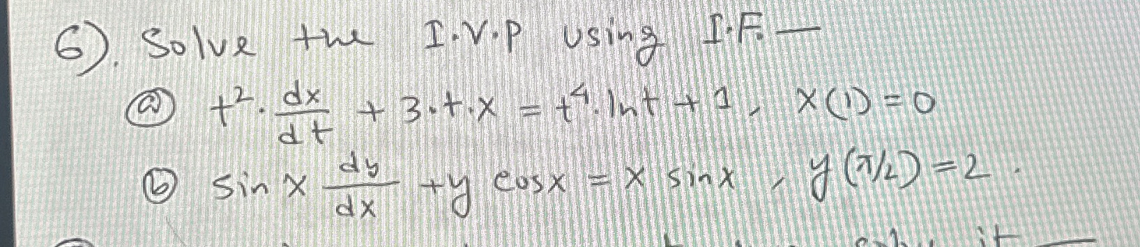 Solved . ﻿Solve the I.V.P using | Chegg.com