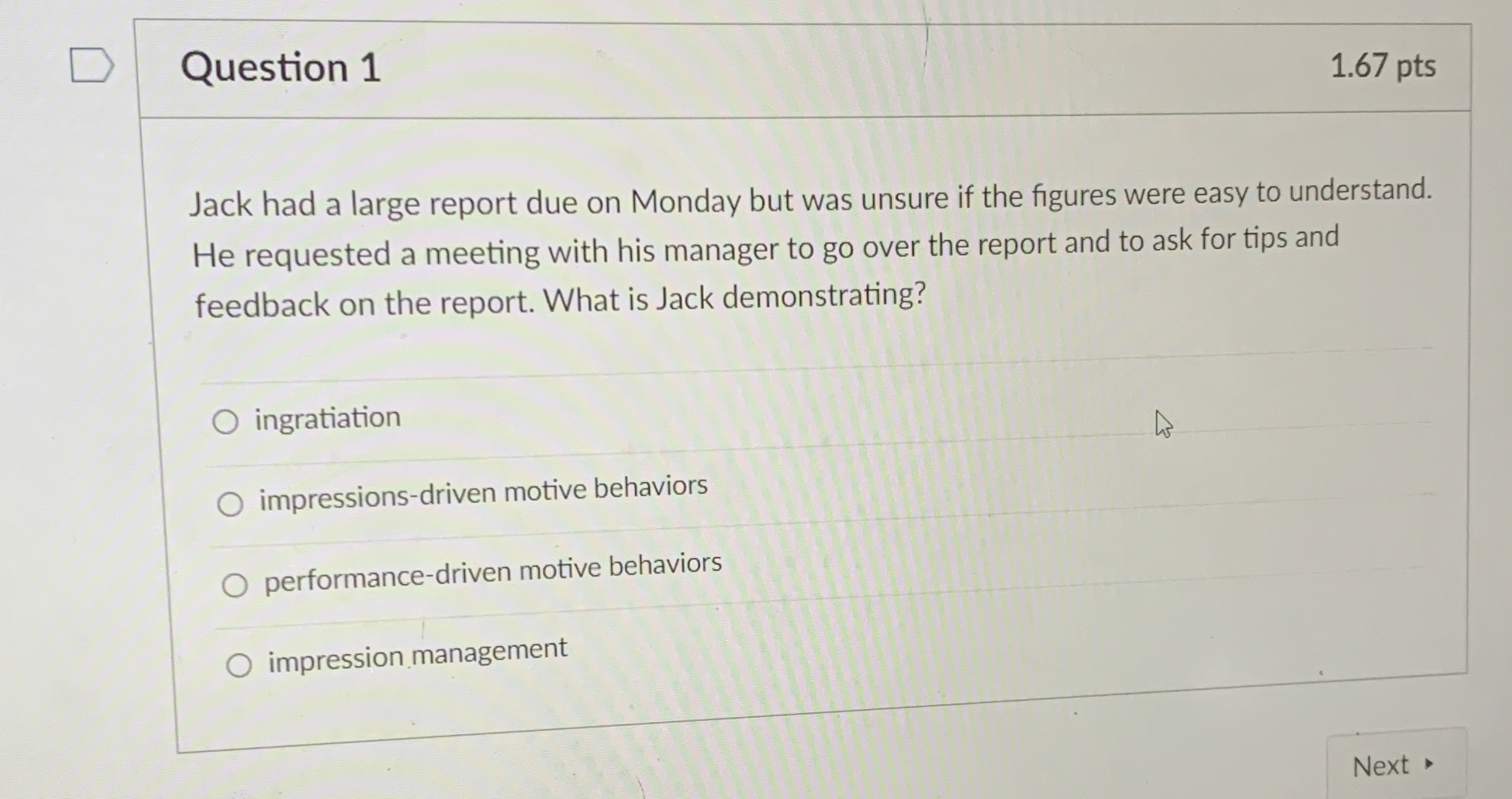 Solved Question 11.67 ﻿ptsJack had a large report due on | Chegg.com