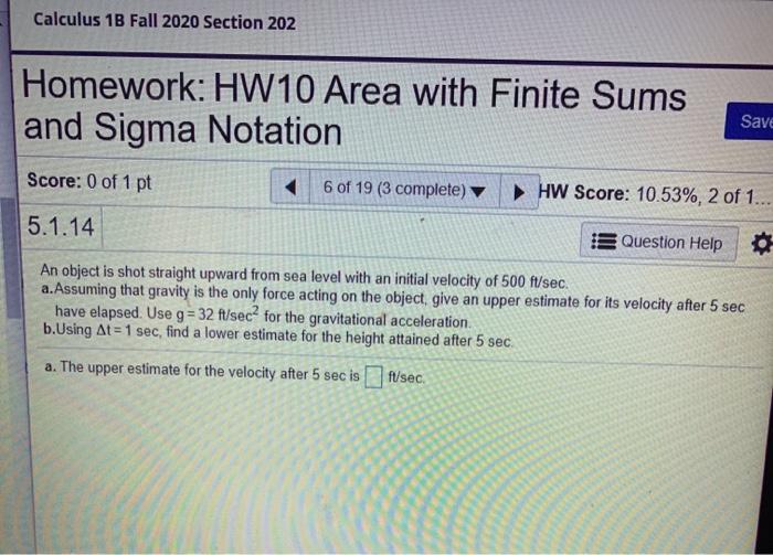 Solved Calculus 1B Fall 2020 Section 202 Homework: HW10 Area | Chegg.com