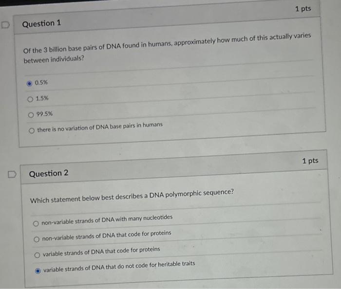 Solved Of the 3 billion base pairs of DNA found in humans, | Chegg.com