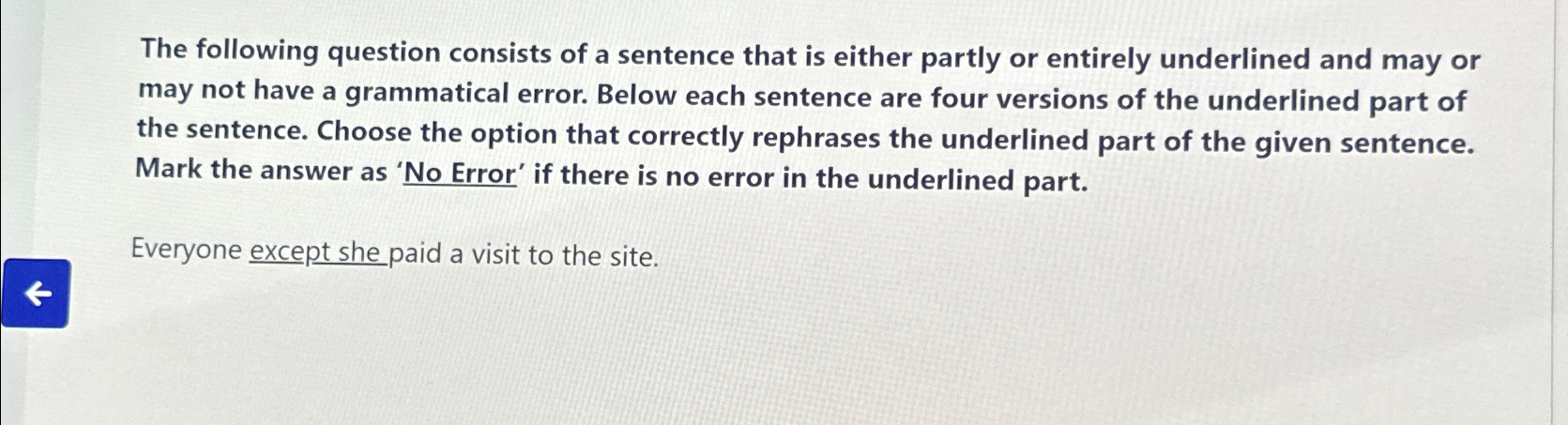 The following question consists of a sentence that is | Chegg.com