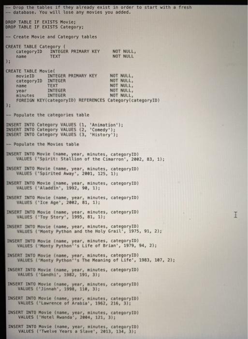 Solved What To Submit A Sql File That Contains Sql Commands 9203
