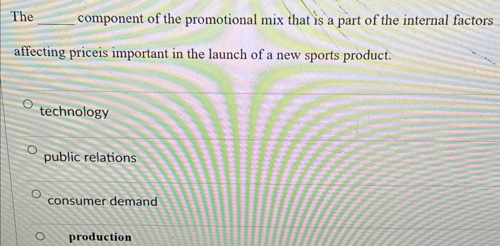 Solved The q, ﻿component of the promotional mix that is a | Chegg.com
