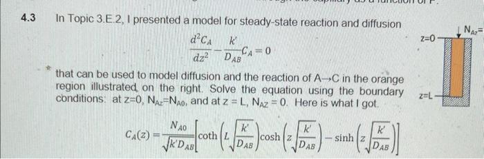 Solved In Topic 3.E.2, I presented a model for steady-state | Chegg.com