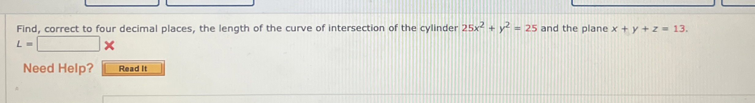 Solved Find, correct to four decimal places, the length of | Chegg.com