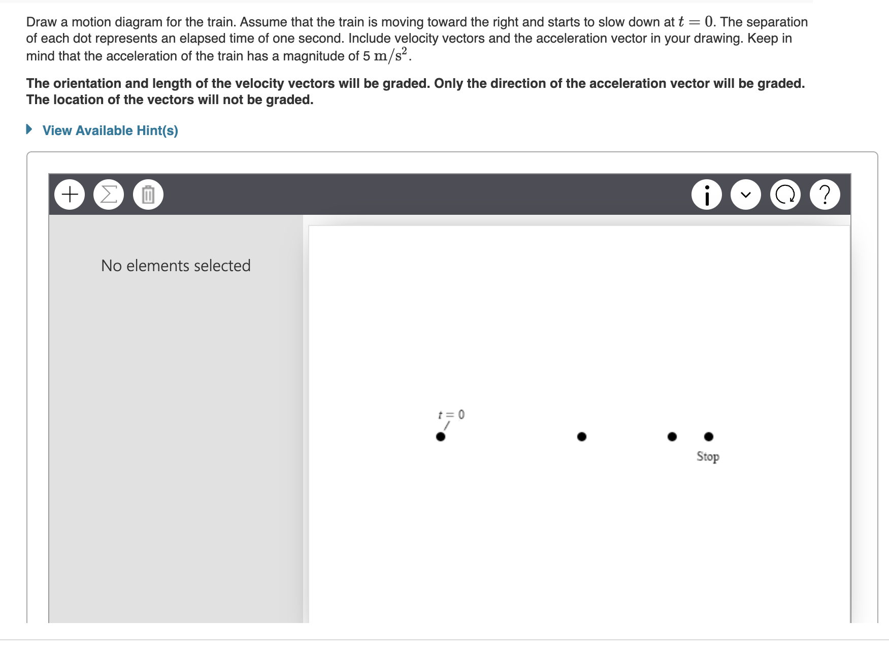 Solved Draw a motion diagram for the train. Assume that the | Chegg.com