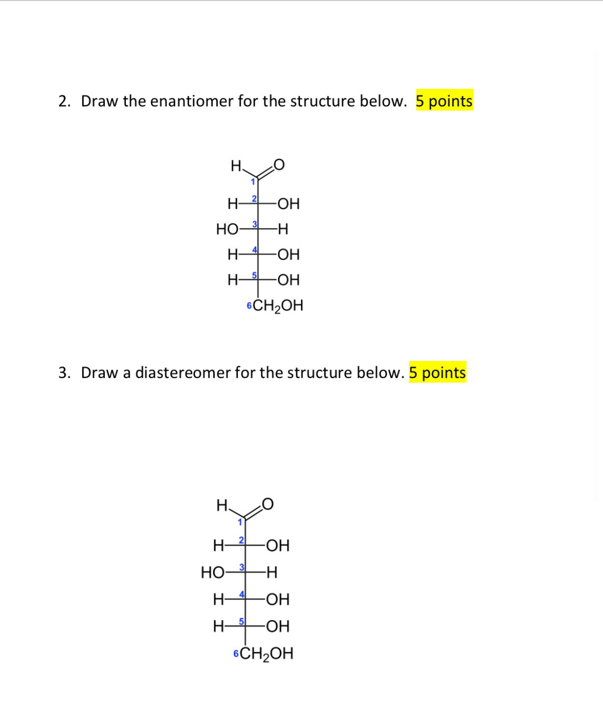 Solved Draw the enantiomer for the structure below. 5 | Chegg.com