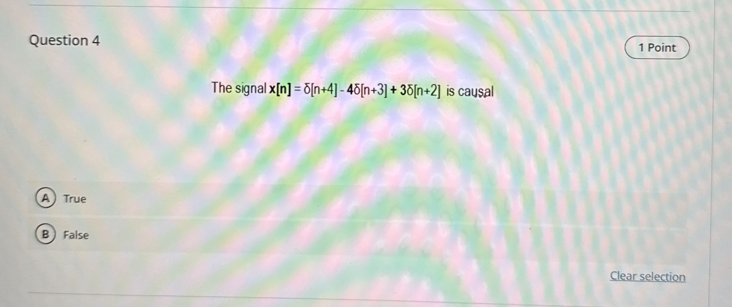 Question 41 ﻿PointThe signal | Chegg.com