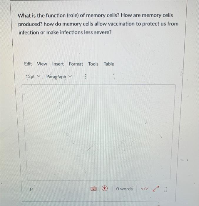 Solved What is the function (role) of memory cells? How are | Chegg.com