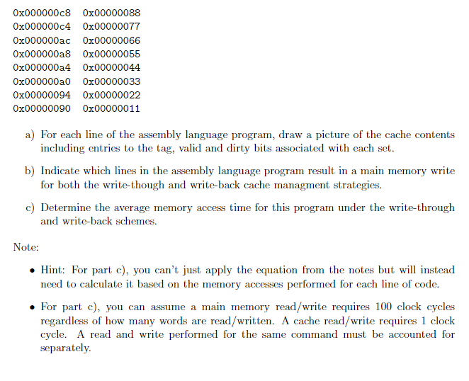 The following assembly language program is being run | Chegg.com