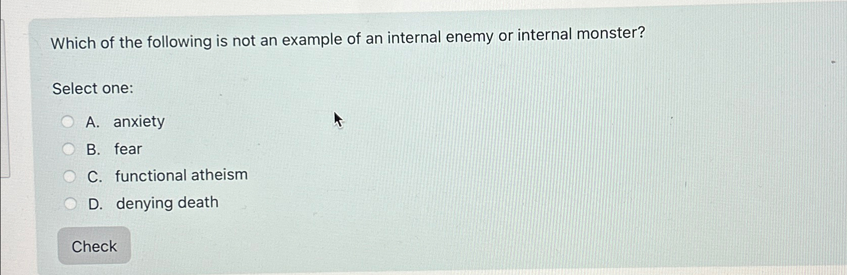 Solved Which of the following is not an example of an | Chegg.com