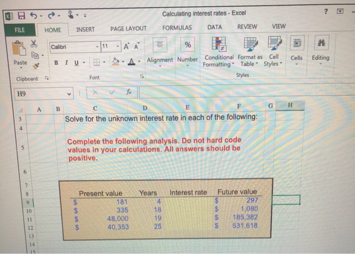 Solved For Each Of The Following Compute The Future Value Chegg