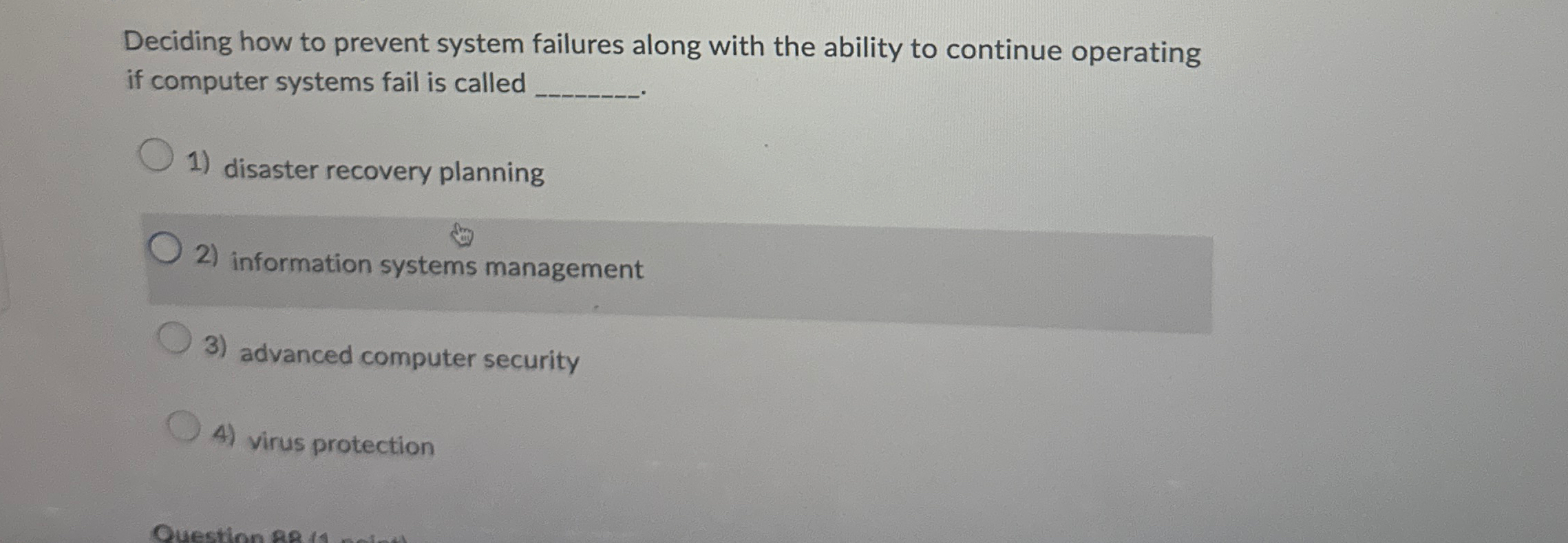 Solved Deciding how to prevent system failures along with | Chegg.com