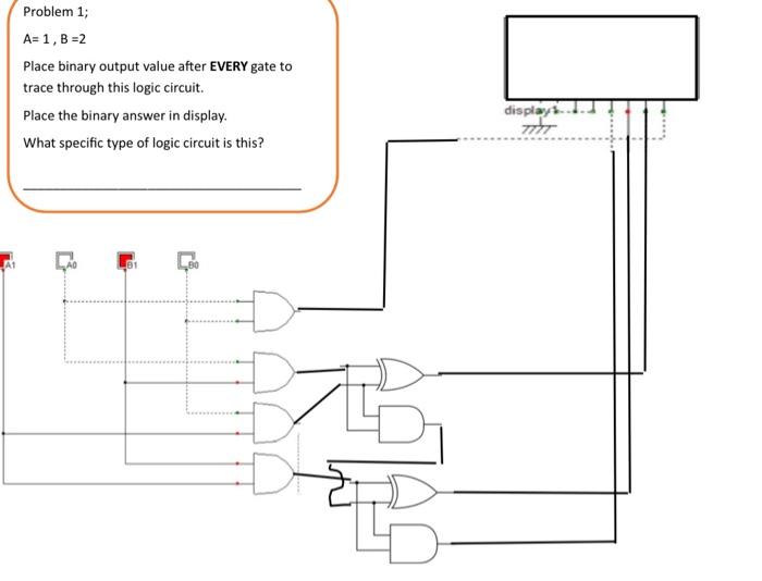 Solved Problem 2 A7 B4 Place Binary Output Value After