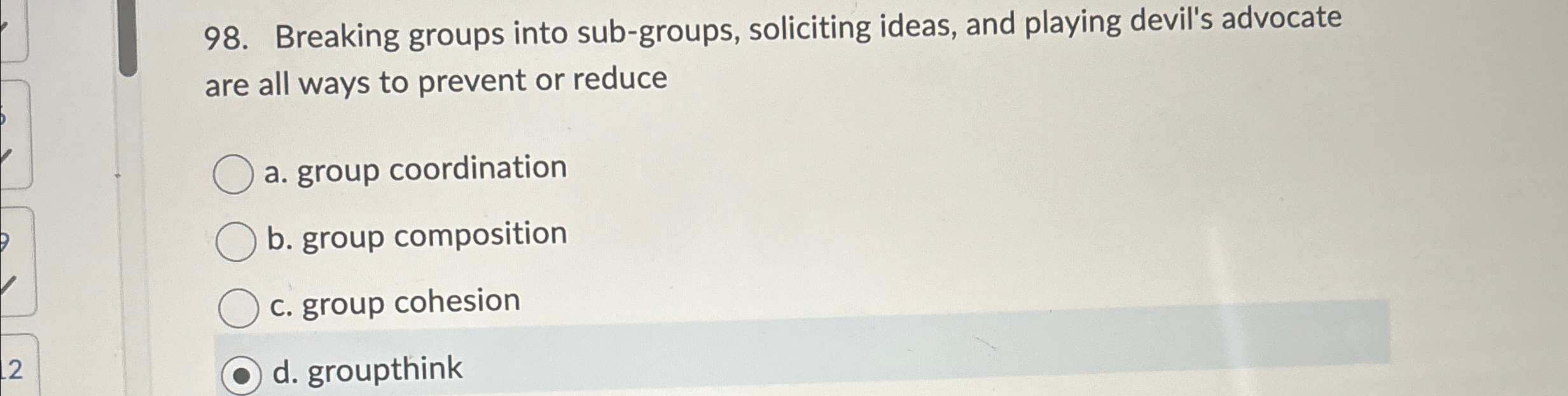 Solved Breaking groups into sub-groups, soliciting ideas, | Chegg.com