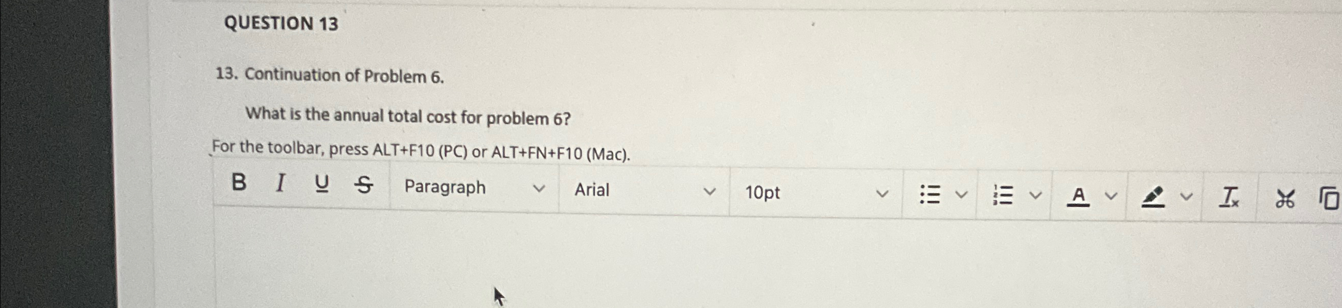 Solved QUESTION 1313. ﻿Continuation of Problem 6.What is the | Chegg.com