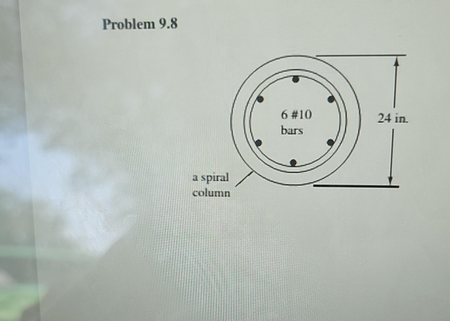 Solved Analysis of Axially Loaded Columns For Problems 9.5 | Chegg.com