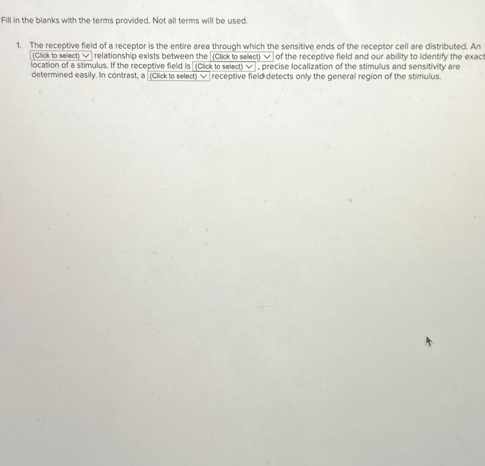 Solved Fill in the blanks with the terms provided. Not all | Chegg.com