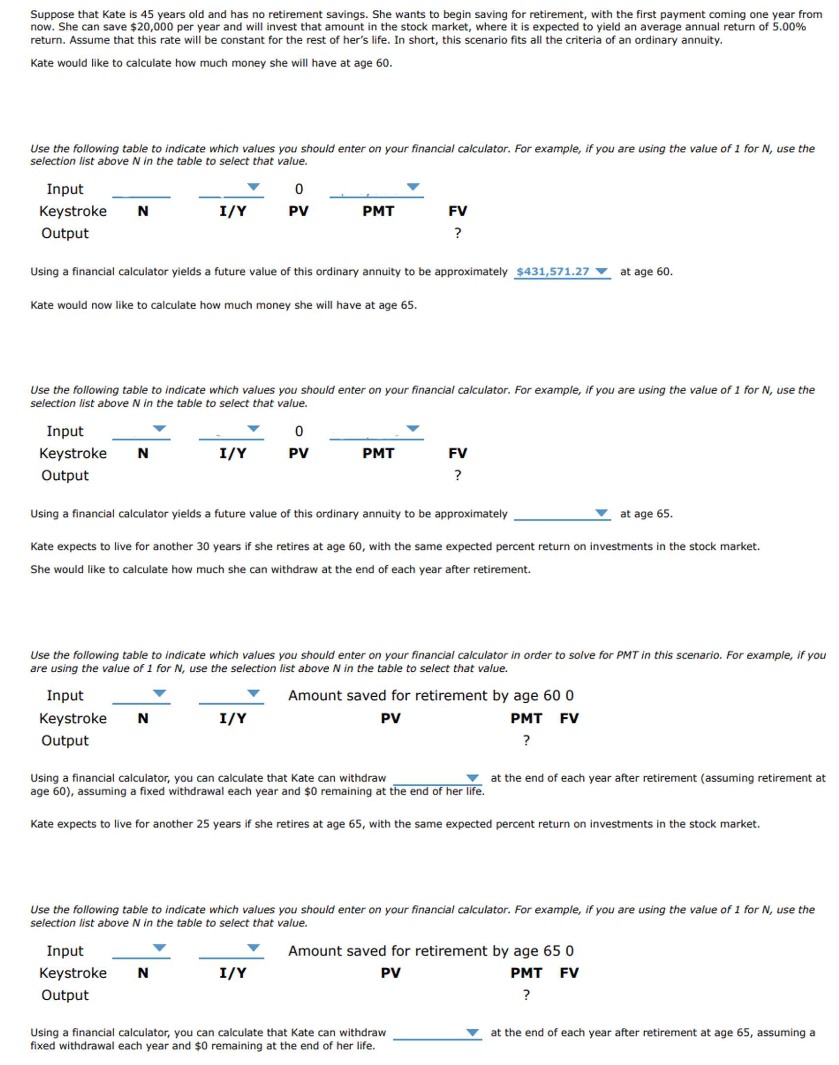 Solved Suppose that Kate is 45 ﻿years old and has no | Chegg.com