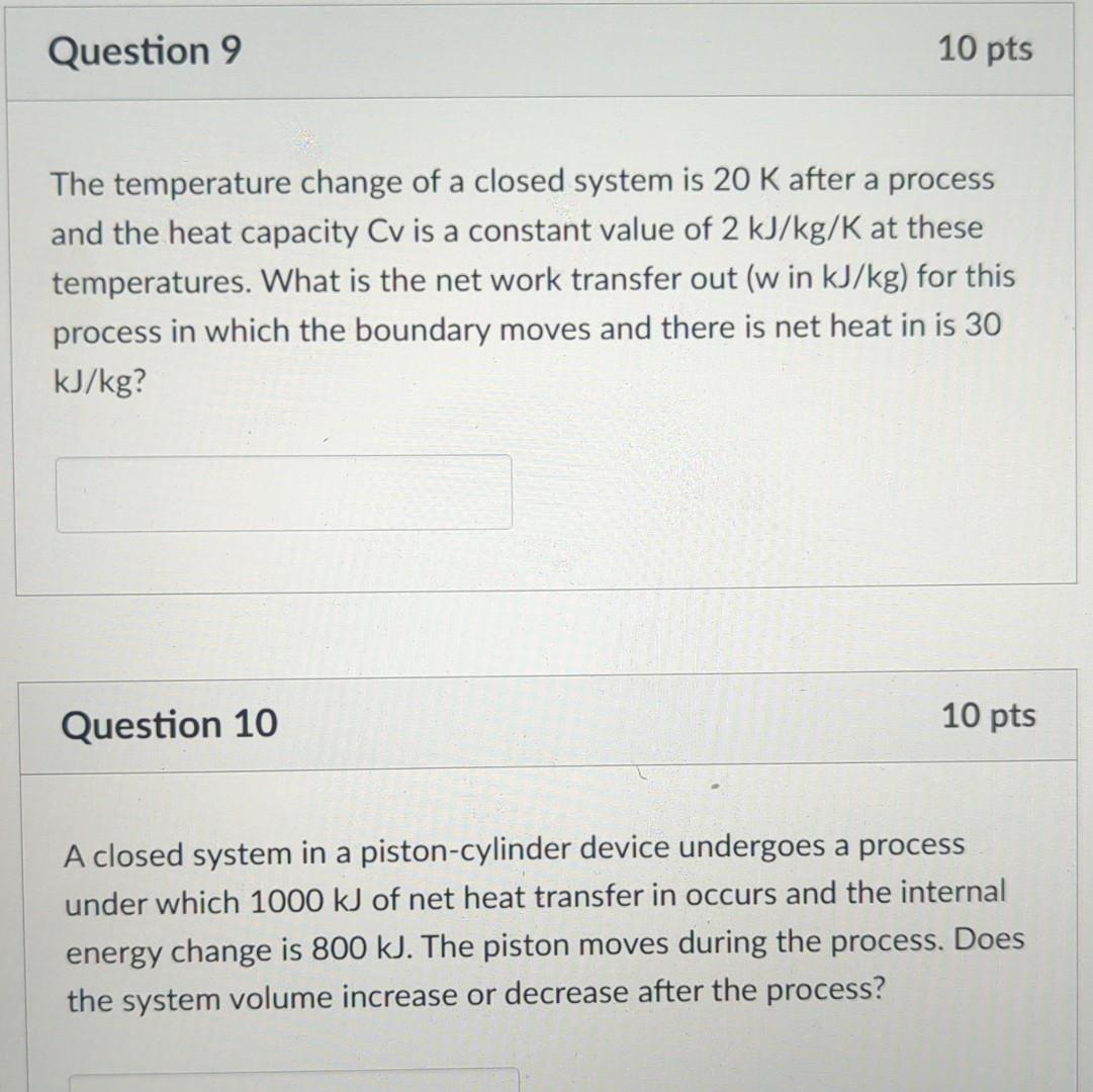 Solved The temperature change of a closed system is 20 K | Chegg.com