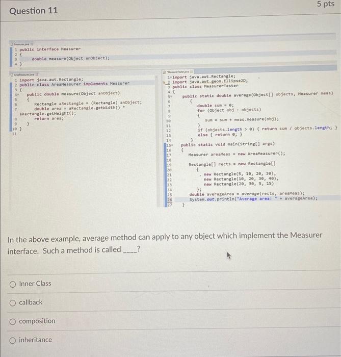 Solved D Question 10 5 pts Class JFrame java.lang. Object | Chegg.com Solved D Question 10 5 pts Class JFrame java.lang. Object | Chegg.com