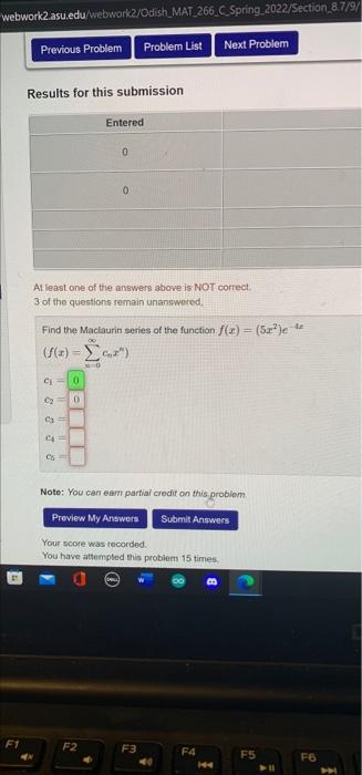 Solved webwork2.asu.edu/webwork2/Odish_MAT_266 C Spring | Chegg.com