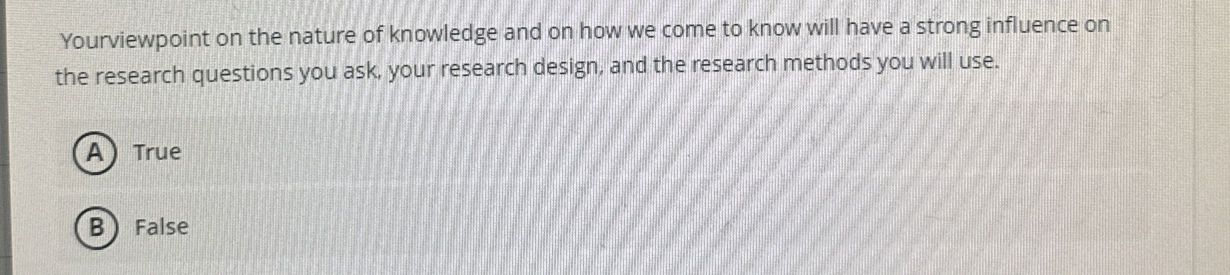 Solved Yourviewpoint on the nature of knowledge and on how | Chegg.com