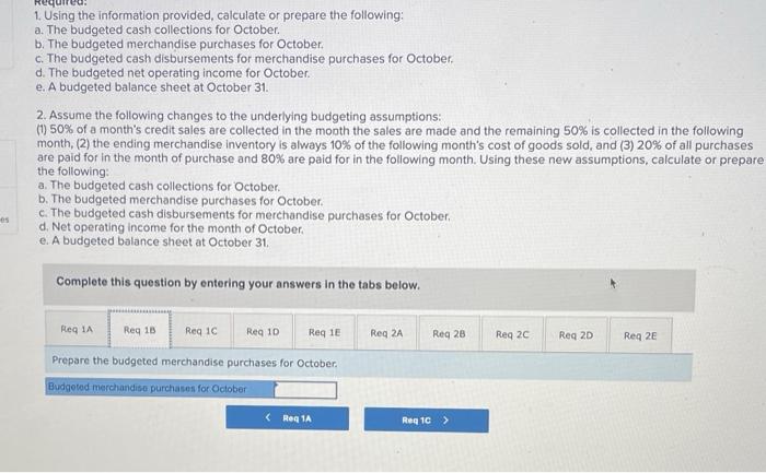 Solved Required: 1. Using the information provided, | Chegg.com
