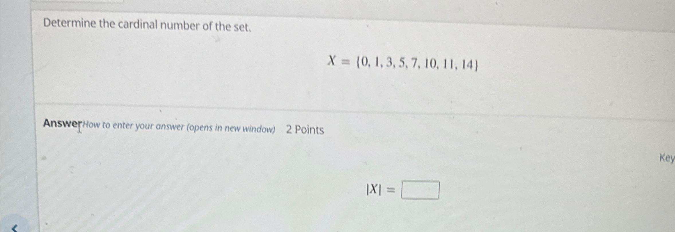 Solved Determine the cardinal number of the | Chegg.com
