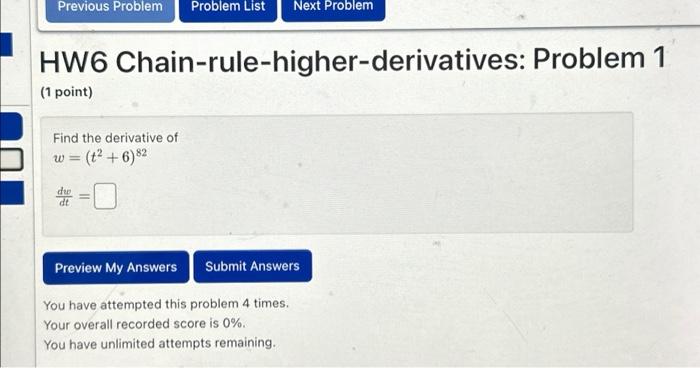Solved Previous Problem Problem List HW6 | Chegg.com