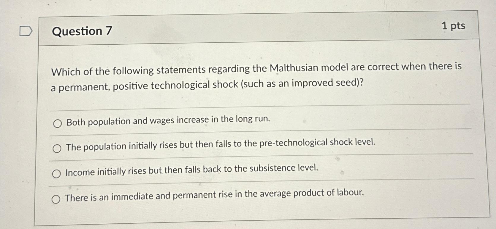 Solved Question 71 ﻿ptsWhich of the following statements | Chegg.com