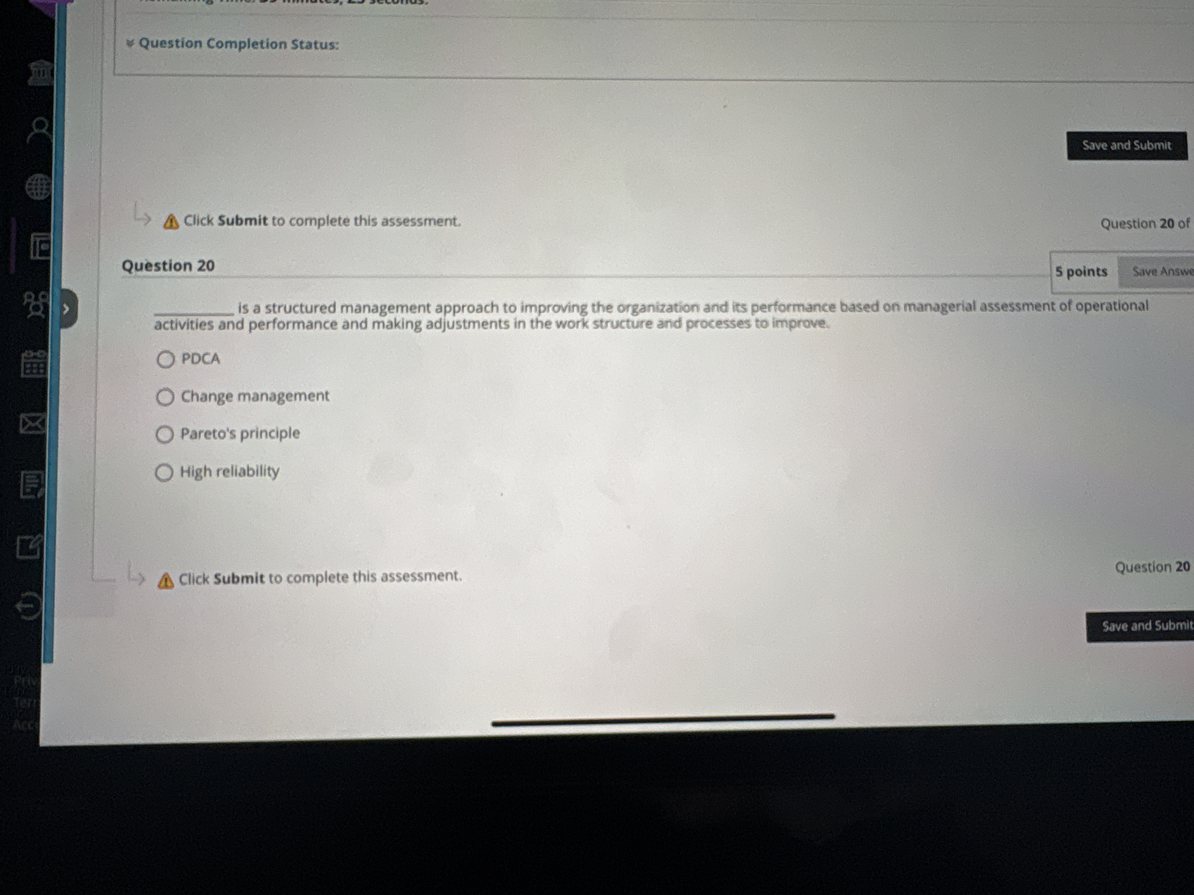 Solved Question 20 ﻿is a structured management approach to | Chegg.com