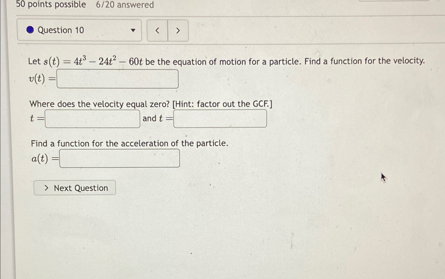 Solved 50 ﻿points possible 620 ﻿answeredLet | Chegg.com