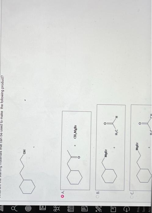 Solved ich of the following be the product of the following | Chegg.com