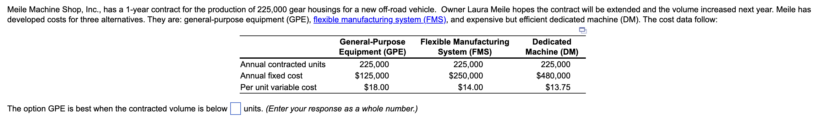Solved \table[[,\table[[General-Purpose],[Equipment | Chegg.com